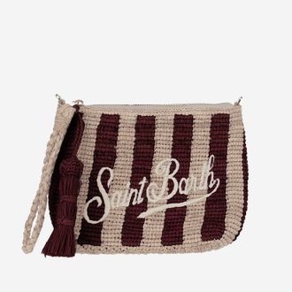MC2 Saint Barth Pochette Rafiya avec logo