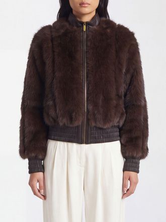 Zimmermann Blouson &agrave; col montant en fausse fourrure avec fermeture zipp&eacute;e