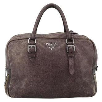 Prada Sac &agrave; main vintage Pre-owned - Femme - Pre-owned - Violet - Taille: ONE Size
