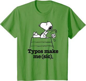 Peanuts Snoopy-Tippfehler machen mich krank T-Shirt