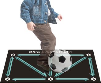 Generic Fu&szlig;ball-Trainingsmatte, Trainingsmatte f&uuml;r Fu&szlig;ballschritte, Trainingsdecke f&uuml;r den Fu&szlig;ball, Trainingsdecke f&uuml;r den Footstep | Hilfsstreben f&uuml;r das Fu&szlig;