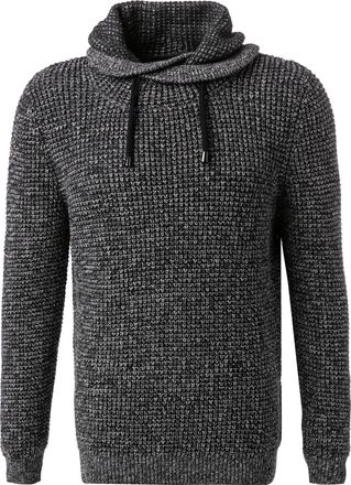Ragman Herren Pullover grau unifarben