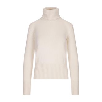Fedeli Luxuri&ouml;se Wei&szlig;e Rollkragen-Strickware - - Knitwear - Damen - Beige - S