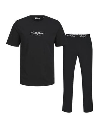 Jack & Jones Giftbox Jacclyde SS Tee and Pants Gift Box, Noir, L Hommes