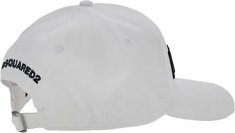 Dsquared2 Homme, Accessoires, Blanc, Taille: ONE Size Iconique Ricamato Cap