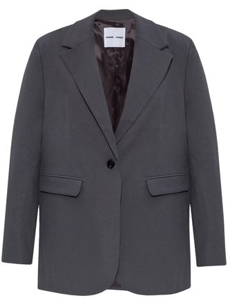 Samsøe & Samsøe blazer à simple boutonnage - Gris