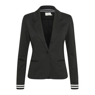 Kaffe Gestreifter Blazer Midnight Marine-Sierra - - Jackets - Damen - Schwarzk - L
