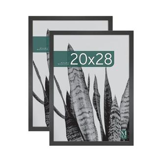 MCS Industries 63809 Studio-Galerierahmen mit Holzmaserung, 50,8 x 71,1 cm, Schwarz, 2 Stück, 20x28 in