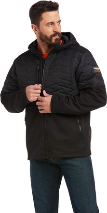Ariat Mens Rebar Cloud 9 Insulated Jacket Long Sleeve in Black, Size X-Small, by Ariat