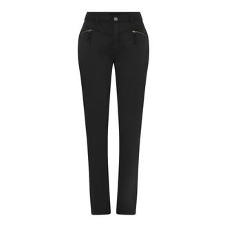C.Ro Schwarze Skinny Hose mit Rei&szlig;verschlussdetails - - Trousers - Damen - Schwarzk - 2XL
