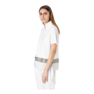 Le Tricot Perugia Femme, Tops, Blanc, Taille: 40 FR Bianca Polo