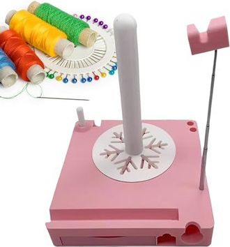 Generic Support de fil portable | Organisateur de tricot portable - Support de t&eacute;l&eacute;phone pour bobine de fil - Pour femmes, filles, d&eacute;butants, tricoteurs, croc