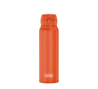 Thermos ULTRALIGHT BOTTLE 0,75l, glowing orange mat, Thermosflasche aus Edelstahl, 10 hei&szlig; / 20 h kalt, absolut dicht f&uuml;r Wasser, Tee, stille Getr&auml;nke