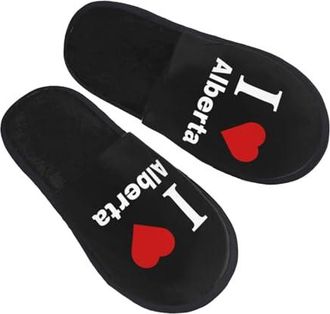 Generic Pantoufles En Coton JAime LAlberta Avec Semelle Caoutchouc Slippers Légers Pantoufles Pour Voyage Hiver De Camping L