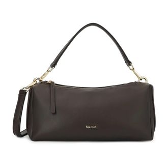 Kazar Kazar Minimalistische dunkelbraune Lederhandtasche - - Bags - Damen - Braun - ONE SIZE