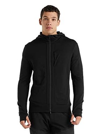 Icebreaker Quantum III Blouson de Polyester molletonn&eacute;, Noir, L Homme