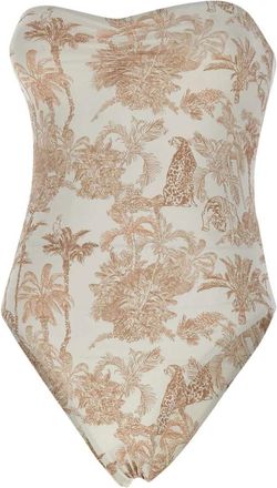 MC2 Saint Barth Femme, Maillots de bain, Beige, Taille: 42 FR Maillot de bain une pi&egrave;ce Soleil