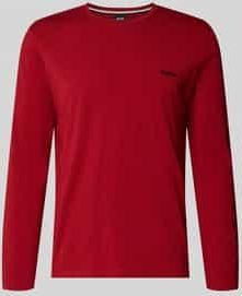 HUGO BOSS Langarmshirt mit kleinem Logo-Schriftzug