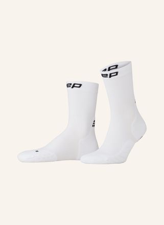 CEP Cep Laufsocken Core Run Compression Socks Mid Cut weiss