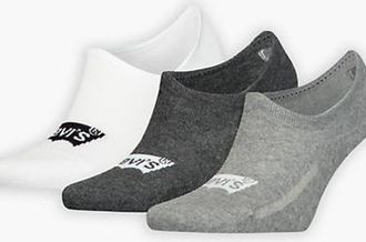 Levi's hohe Socken mit Batwing Logo aus recycelter Baumwolle - 3er-Pack - Herren - Grau / Grau