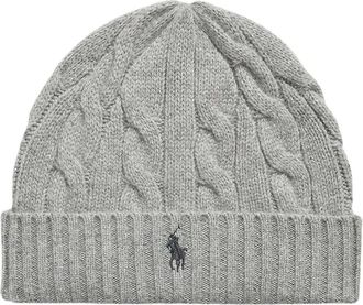 Polo Ralph Lauren Bonnet en laine et cachemire - Homme - Accessoires - Gris - Taille: ONE Size