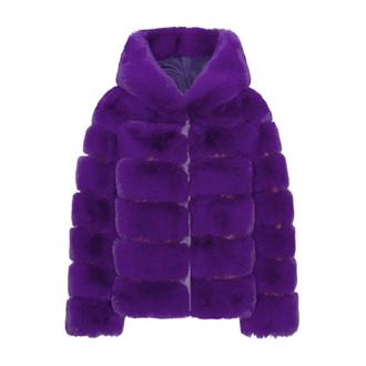 Americandreams Americandreams, Femme, Vestes, Violet, Taille: 44 FR Blake Short Faux Fur Jacket