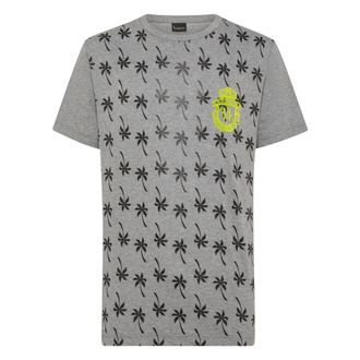 Billionaire Boys Club Homme, Tops, Gris, Taille: 4XL T-Shirt Col Rond Palms
