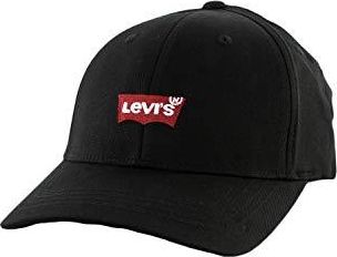 Levi's Homme Mid Batwing Flexfit Casquette souple, Schwarz (Regular Black 59), Taille unique EU