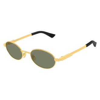 Bottega Veneta unisex, Accessoires, Jaune, Taille: 52 MM Lunettes de soleil rondes
