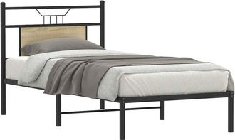 vidaXL Cadre de lit sans matelas ch&ecirc;ne sonoma 90x190 cm Vidaxl