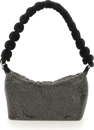 Kara Femme, Sacs, Gris, Taille: ONE Size Crystal Mesh Cobra Pouch Bag