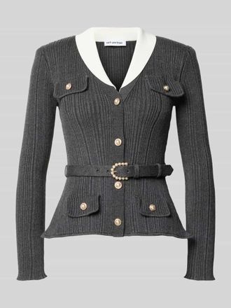 Self Portrait Cardigan mit Viskose-Woll-Anteil