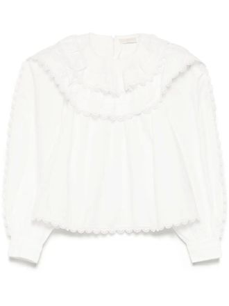 Ulla Johnson Layla Bluse - Wei&szlig;