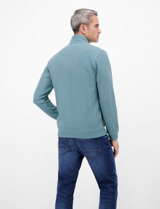 Lerros Sweatjacke Sweatjacke aus Baumwollmischgewebe Jacke im Baumwollmix mit Rei&szlig;verschluss, Stehkragen und Seitentaschen