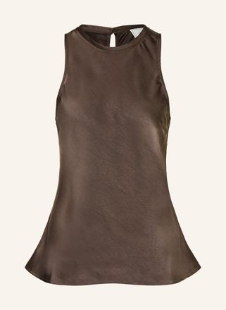 Neo Noir Neo Noir Blusentop Celina Aus Satin braun