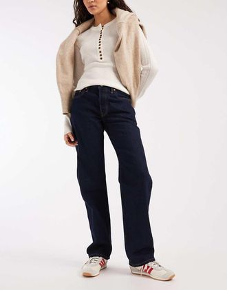 Levi's 501 - Jean droit style ann&eacute;es 90 - Bleu indigo-Bleu marine