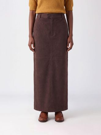 Eleh Jupe crayon longue &agrave; taille haute avec fente arri&egrave;re