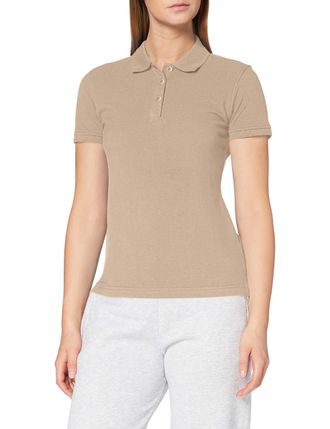 Clique CliQue Damen Regular Fit Poloshirt,Beige (Caffe Latte), 44 EU (Herstellergr&ouml;&szlig;e:XX-Large)