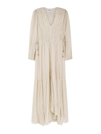 Isabel Marant Robe Au Genou - Beige