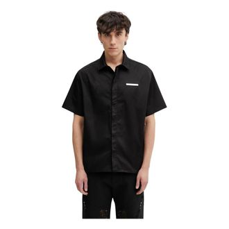 Heliot Emil Short Sleeve Shirts - - Shirts - Herren - Schwarzk - M