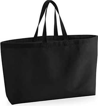 Westford Mill W696 Sac Fourre-Tout en Toile Oversize - Black