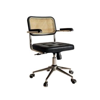 Generic B&uuml;rostuhl Mit Armlehnen, H&ouml;henverstellbare Computerst&uuml;hle Aus Leder, Sanfte Bewegung, Geeignet for Zuhause Und B&uuml;ro(Color1)