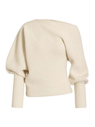 Alberta Ferretti Pull Col Bateau - Blanc