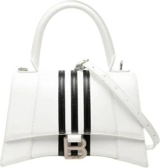 Balenciaga Pre-owned Sac port&eacute; &eacute;paule Hourglass Petit Mod&egrave;le en cuir - Femme - Pre-owned - Blanc - Taille: ONE Size