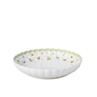 Villeroy & Boch Easter Delight Pastaschale gr&uuml;n, Pastateller, Essgeschirr Ostern, Essteller, Tiefer Teller, Bowl, Oster Geschirr, Premium Porzellan