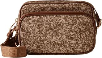 Borbonese Femme, Sacs, Beige, Taille: ONE Size Sac bandouli&egrave;re Eco Line