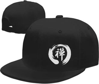 Generic Symbole Enso du Bouddhisme Zen Femme Homme Strapback Cap L&egrave;g&eacute;re Snapback Chapeau R&eacute;glable Casquette De Baseball pour Sport Adulte Golf
