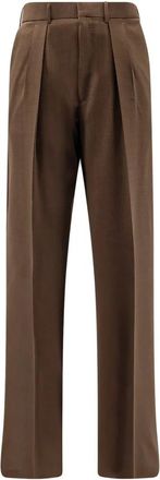 Tom Ford Homme, Pantalons, Brun, Taille: L Classic Wool Pantalons
