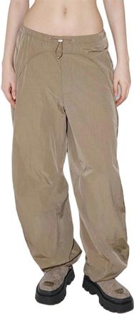 Misbhv Misbhv, Homme, Pantalons, Beige, Taille: L Pantalon Parachute Kaki avec Motif Monogramme