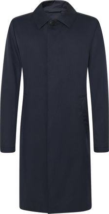 Tom Rusborg Leichter Mantel mit verdeckter Druckknopfleiste in